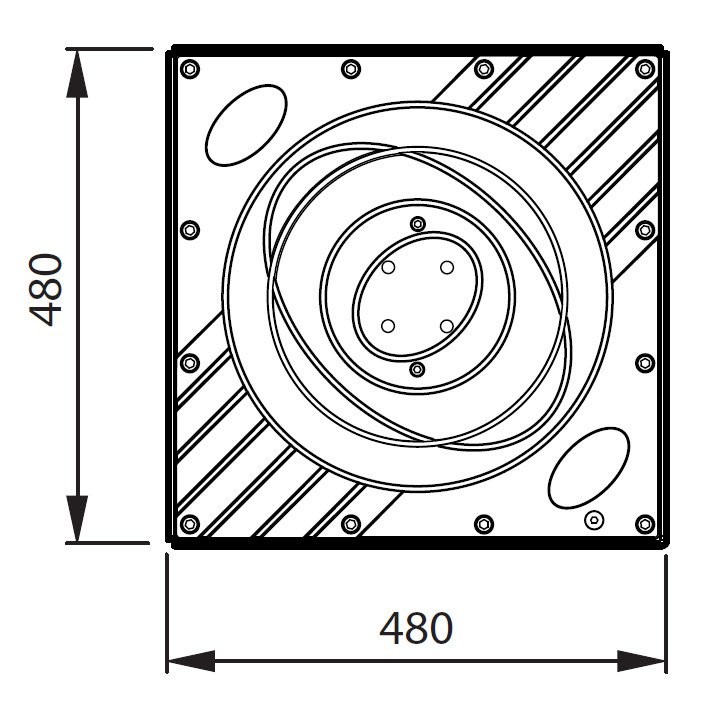 BFT Pillar B Series Hydraulic Bollard 275/600.C L Bollard - Painted ...